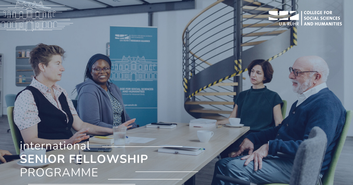 Call for Applications for the International Senior Fellowship Programme 2026/27 - UA Ruhr